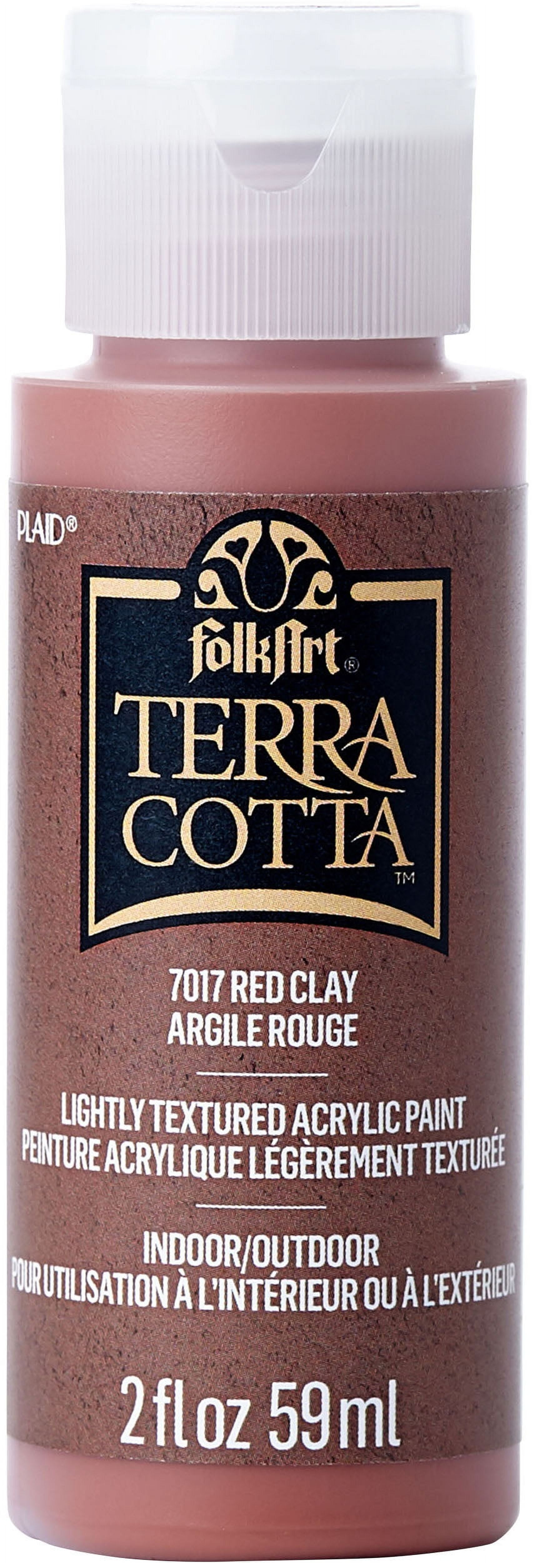 FolkArt Terra Cotta Acrylic Paint 2oz-Red Clay - Walmart.com