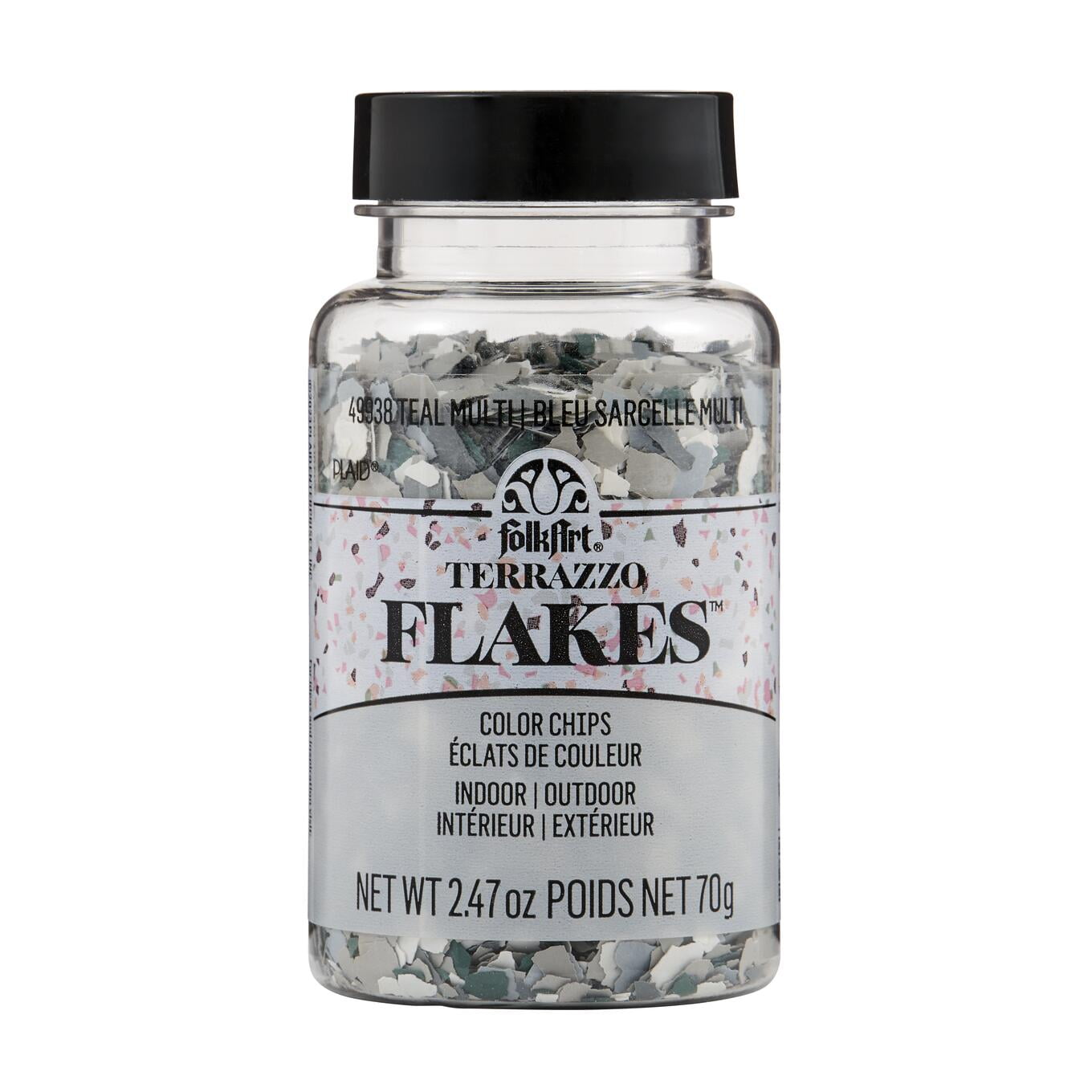FolkArt Terrazzo Flakes Color Chips, Teal Multi, 2.47 oz - Walmart.com