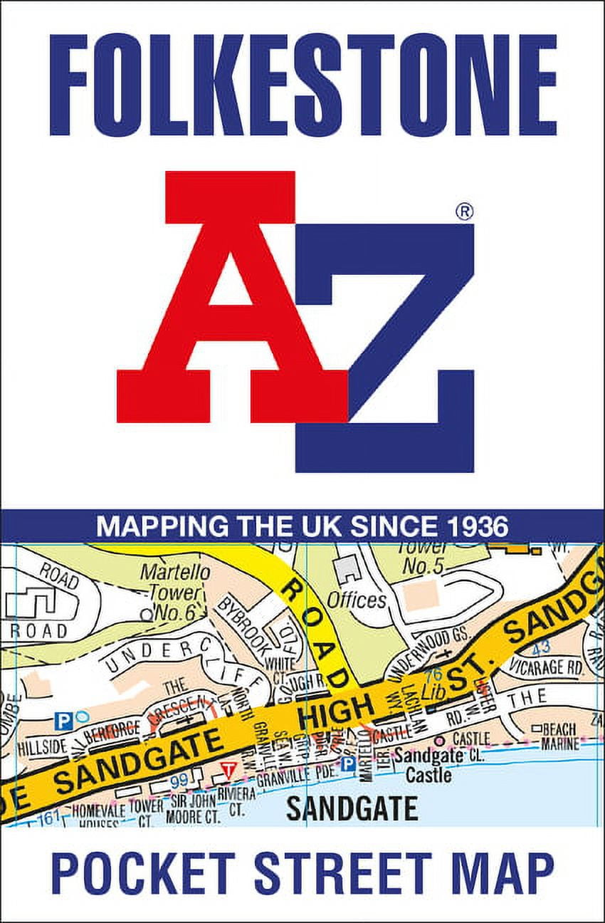 Folkestone A-Z Pocket Street Map (Sheet map, folded) - Walmart.com