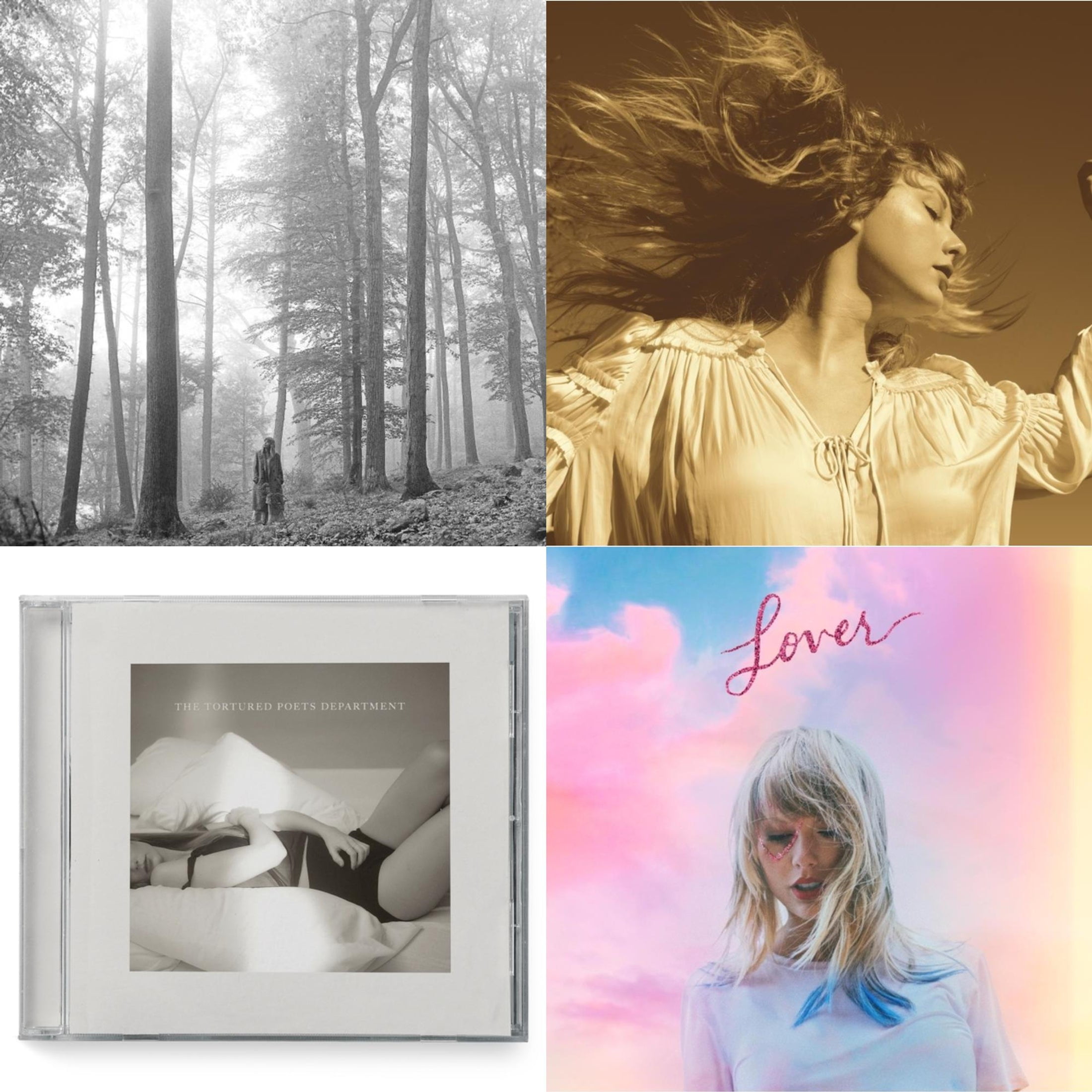 Folklore (Edited) & Fearless (Taylor's Version) (2CD) & Tortured Poets ...
