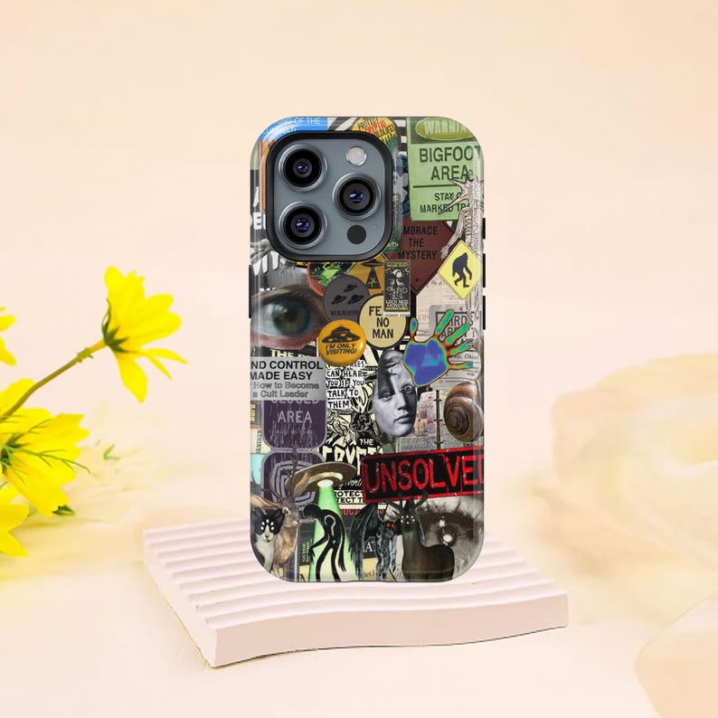 Folklore Urban Legends iPhone Case, Mysterious Myth Creature Collage ...