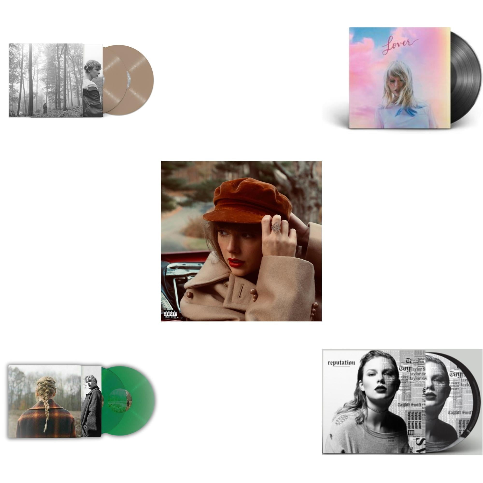 Folklore (X) (Beige Vinyl/2LP) & Taylor Swift - Evermore (Translucent ...