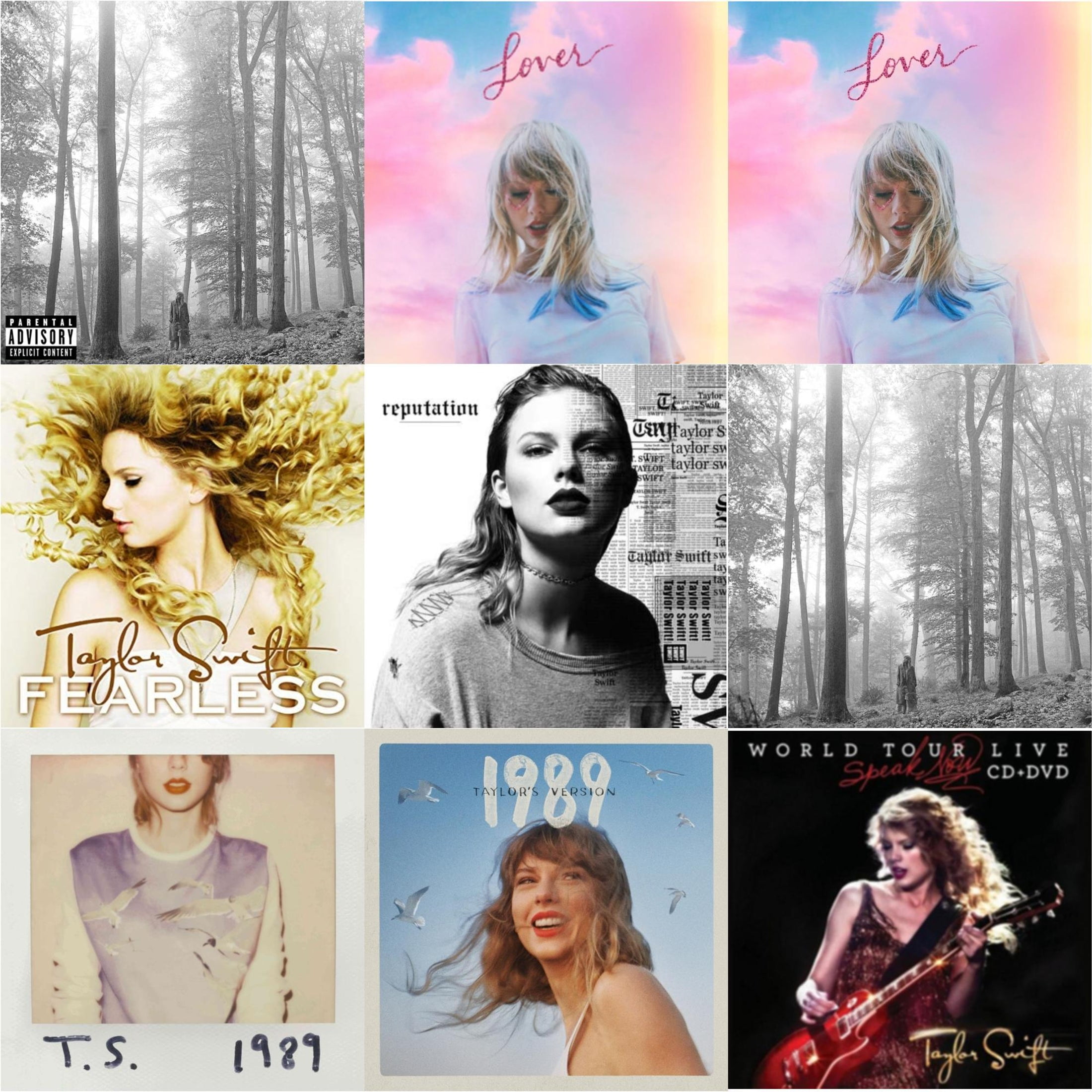 Folklore (X) & Lover & Lover (Deluxe) (Version 2) & Fearless ...