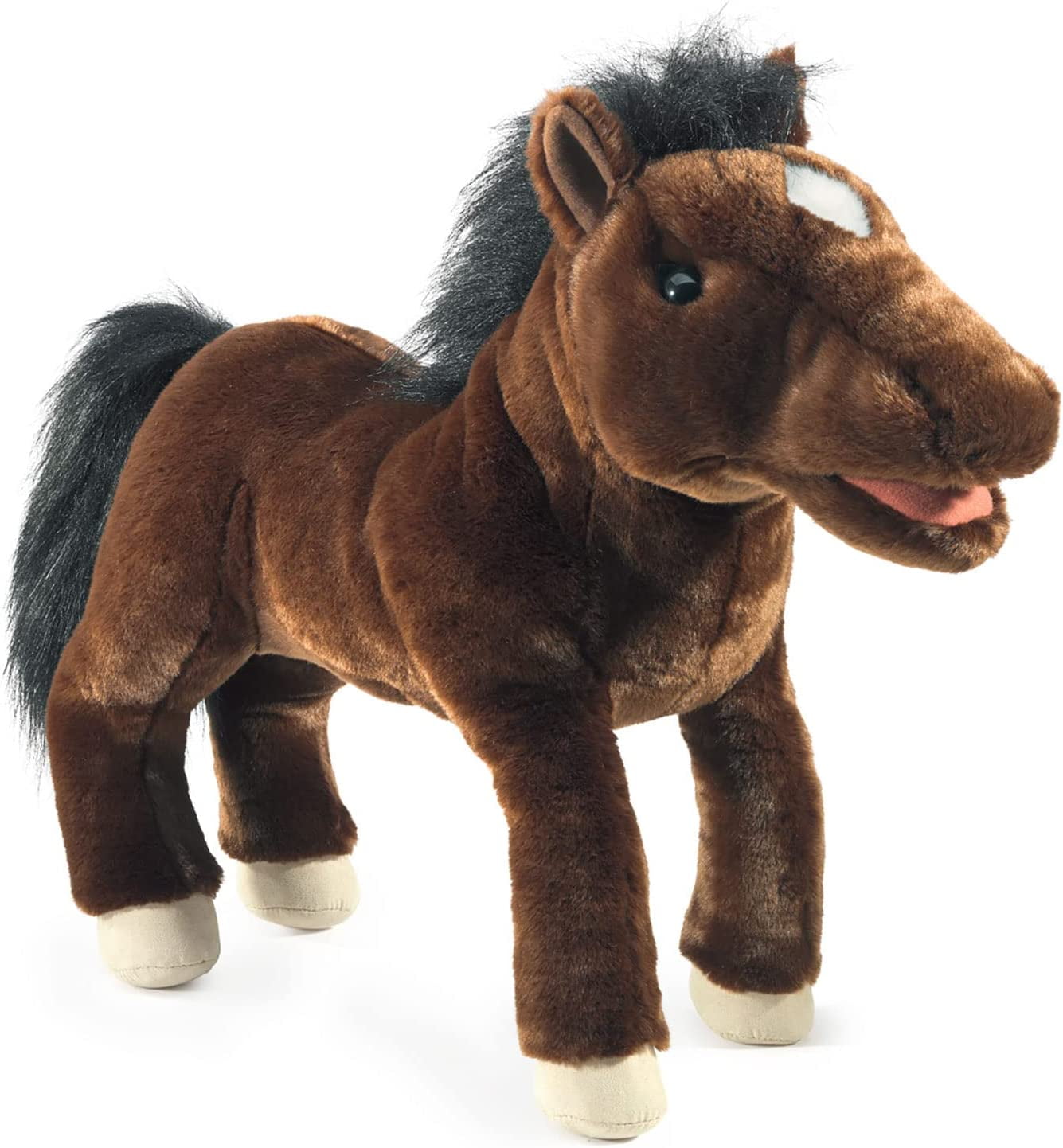 Folkmanis Large Full Body Horse Hand Puppet for Play Pretend ...