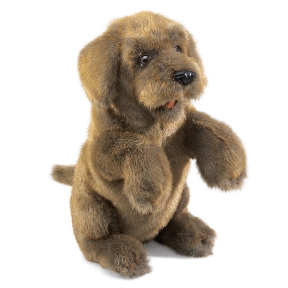 Free Shipping! Folkmanis Puppets Sitting Dog Puppet - Walmart.com ...