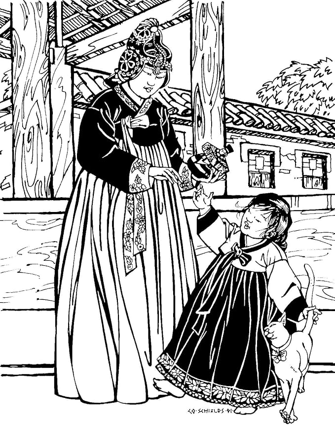 Folkwear 141 Korean Han-Bok Korea Chogori Jacket Chima Dress ...