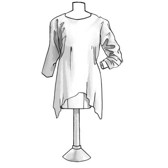 Folkwear Basics Collection Tunic Top Shirt Blouse Sewing Pattern ...