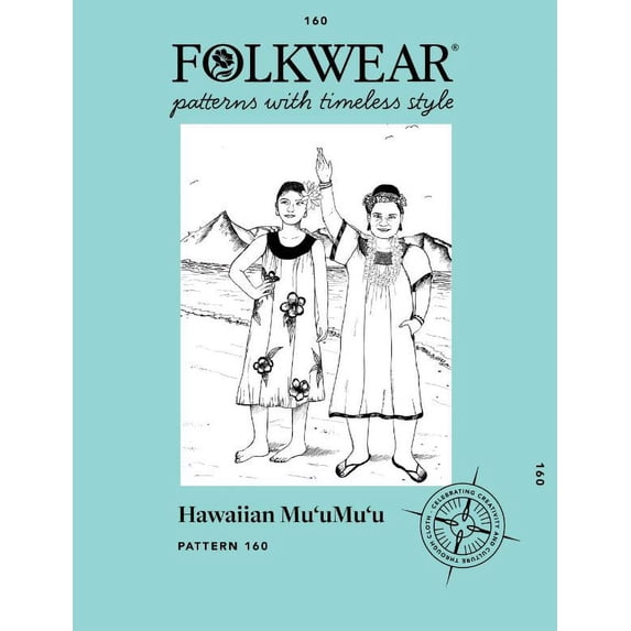 Folkwear Hawaiian Mu'uMu'u Dress Tropical #160 Sewing Pattern (Pattern ...