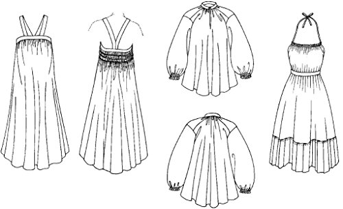 Folkwear Russian Settlers' Dress #128 Jumper Blouse Apron Traditional ...
