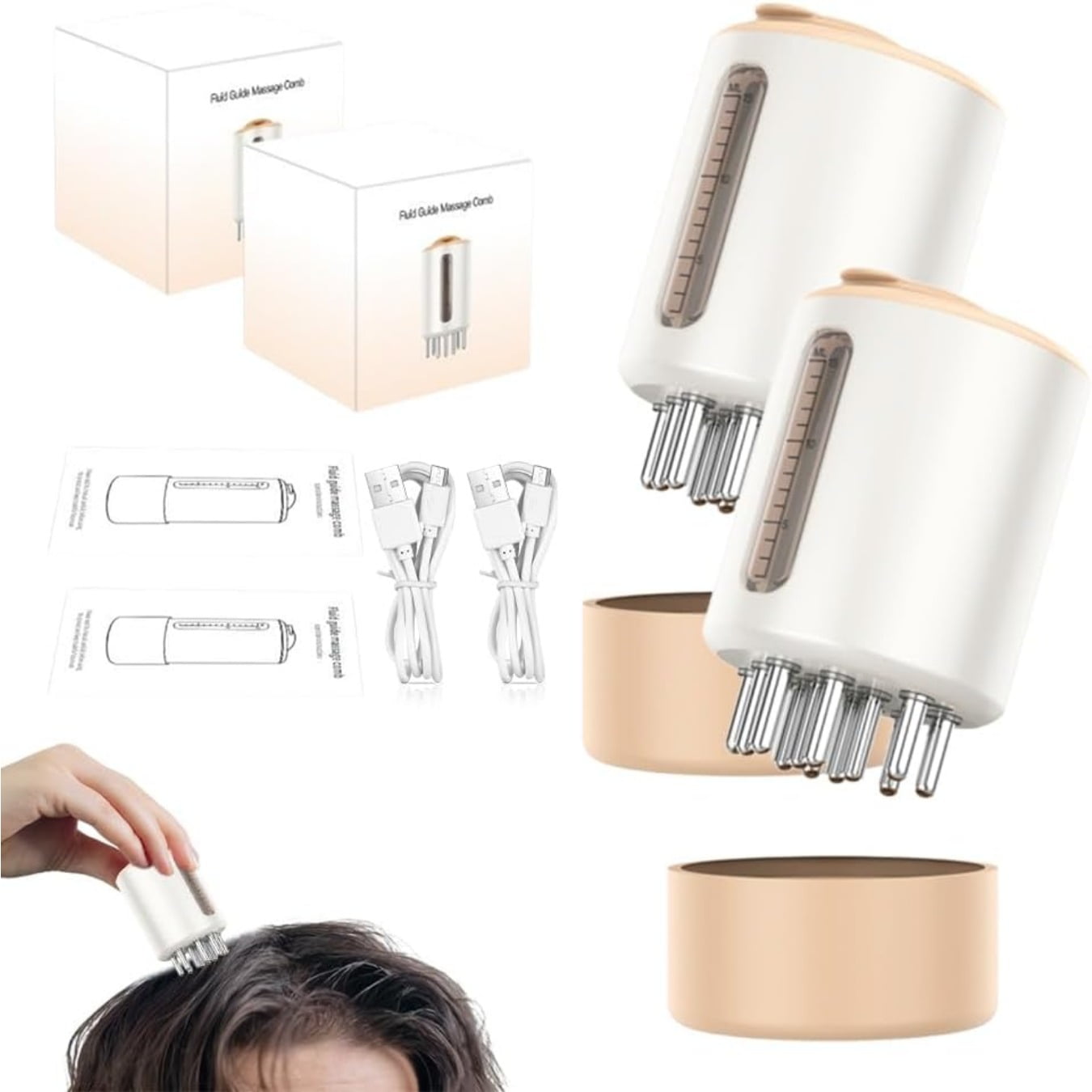Follicle Activator, 2025 Upgrade Electric Hair Oil Applicator Natural ...