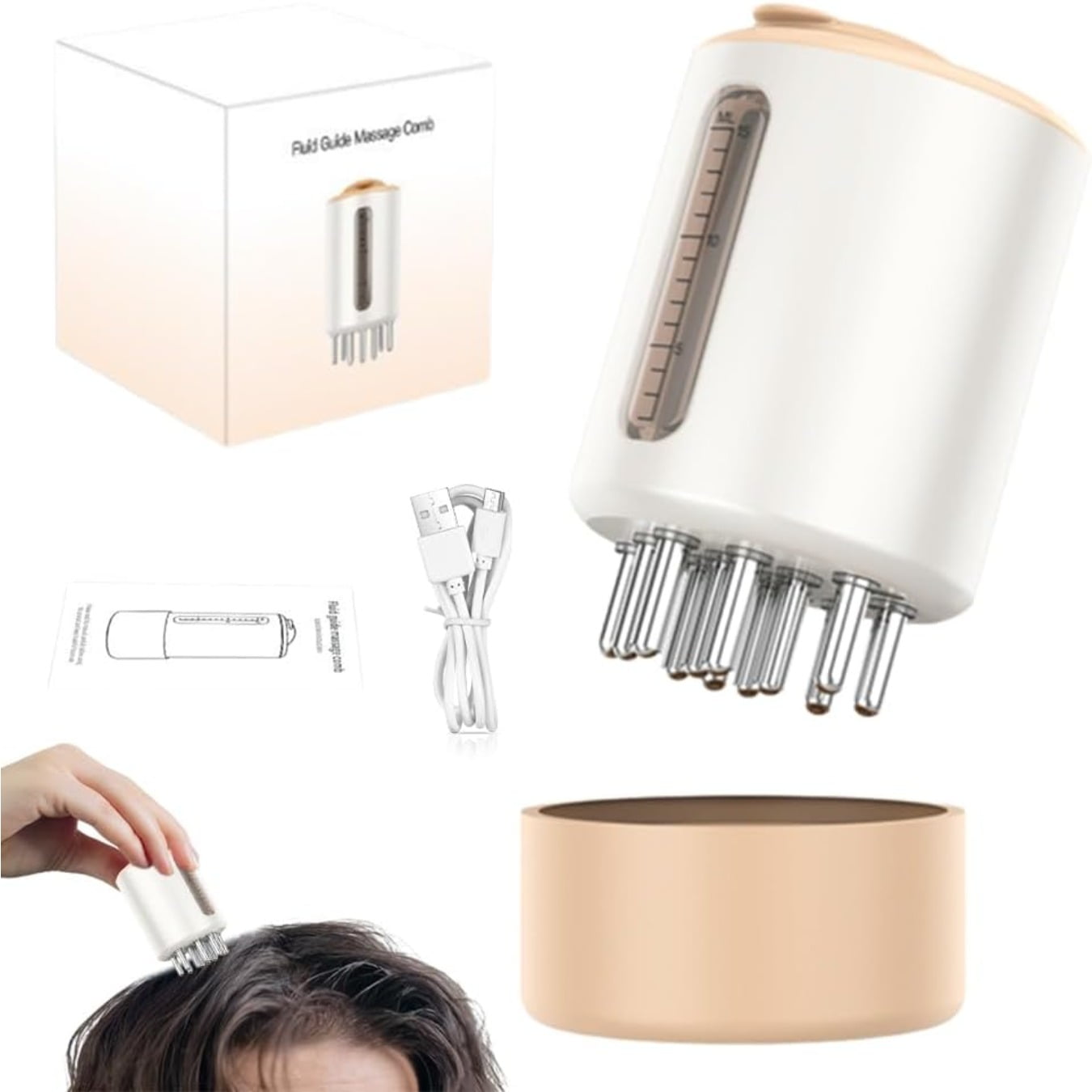 Follicle Activator, 2025 Upgrade Electric Hair Oil Applicator Natural ...