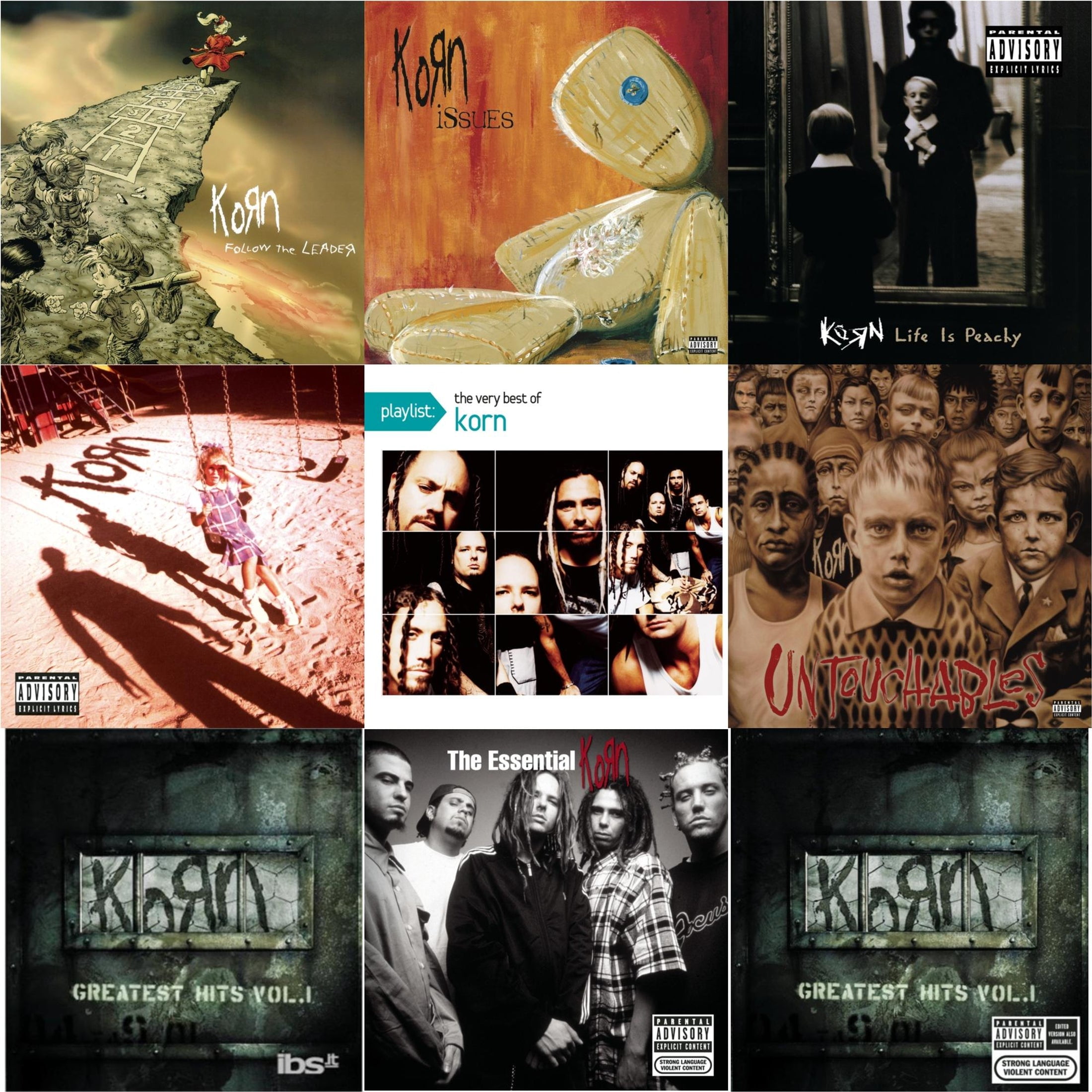 Follow The Leader & Issues (Explicit) & Life Is Peachy & Korn (Explicit) & Playlist: Very Best ...