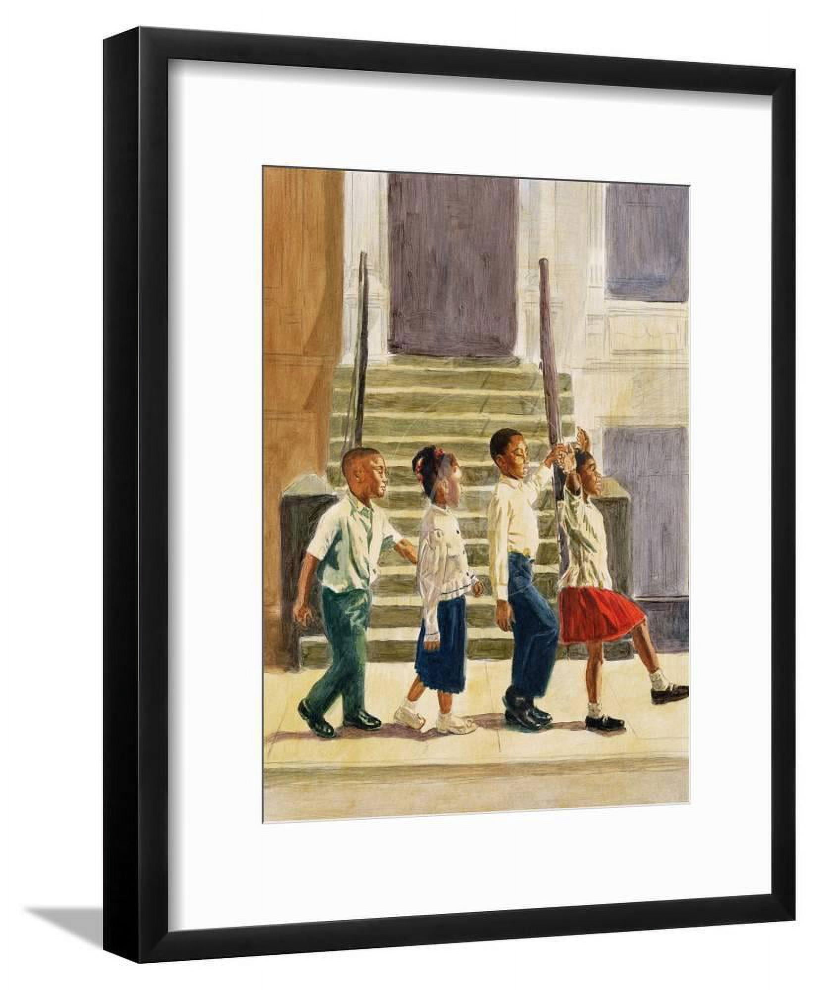 Follow Me, 1995, Figurative World Culture Framed Art Print Wall Art by ...