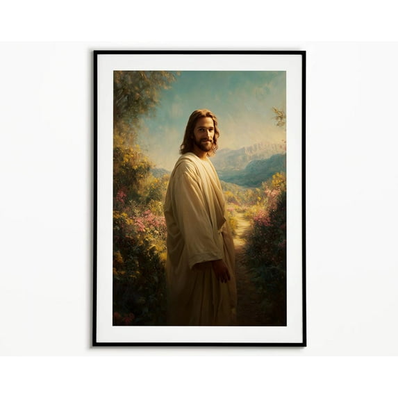 Follow Me Print, Christ Print, Come Follow Me, I Walk By Faith, Jesus, Catholic Art, Art #3912 ...