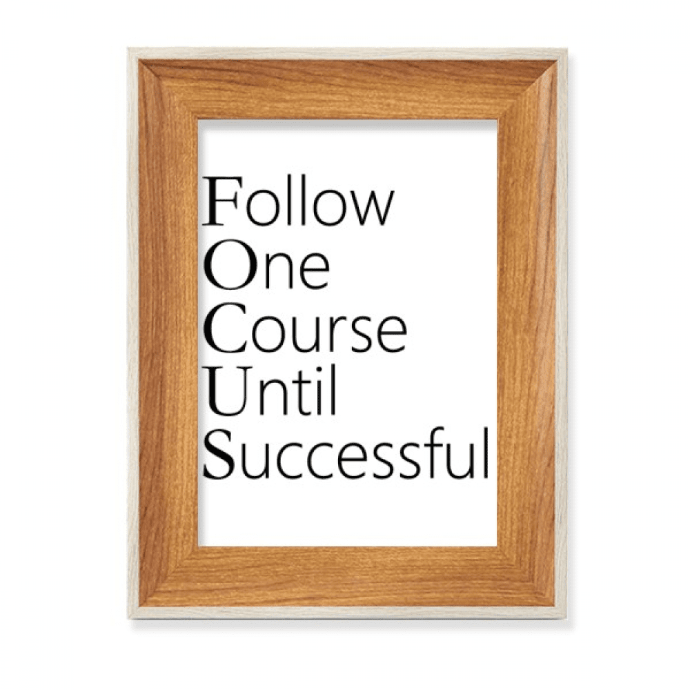 Follow Successful Quote Desktop Wooden Photo Frame Display Picture Art ...