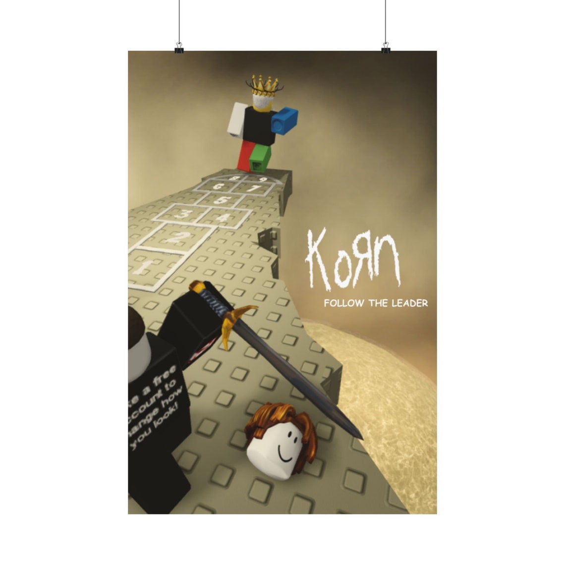 Follow The Leader Roblox Album Cover Poster | Korn Album Cover | Funny ...
