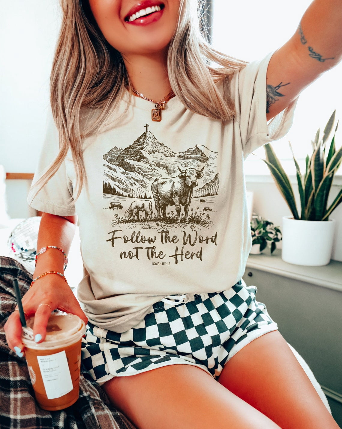 Follow The Word Not Herd Bible Christian Country Western Cowboy Cow T ...