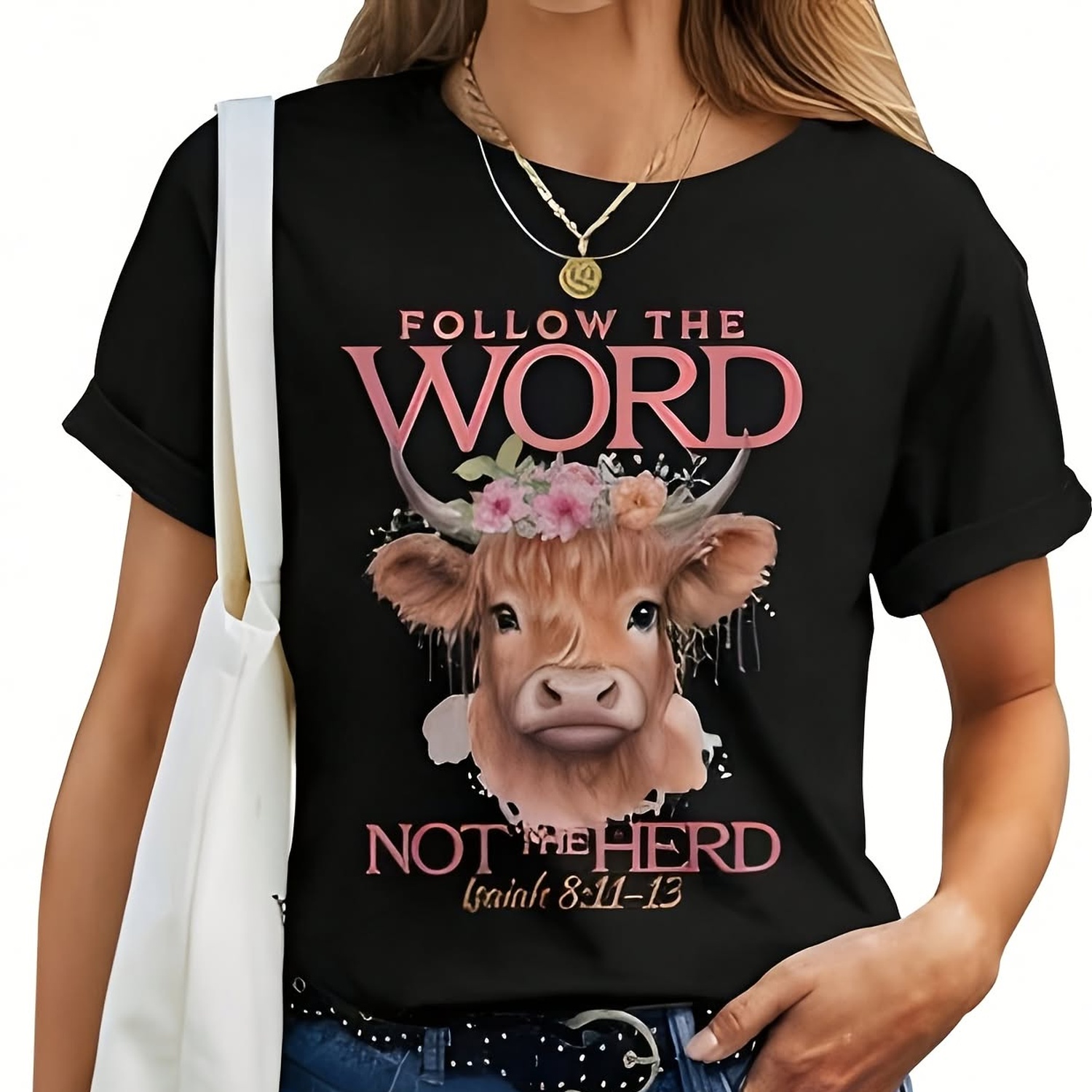 Follow-Word-Not-Herd-Cistian-Western-Highland-Cow-Wo-T-S1Hirt ...