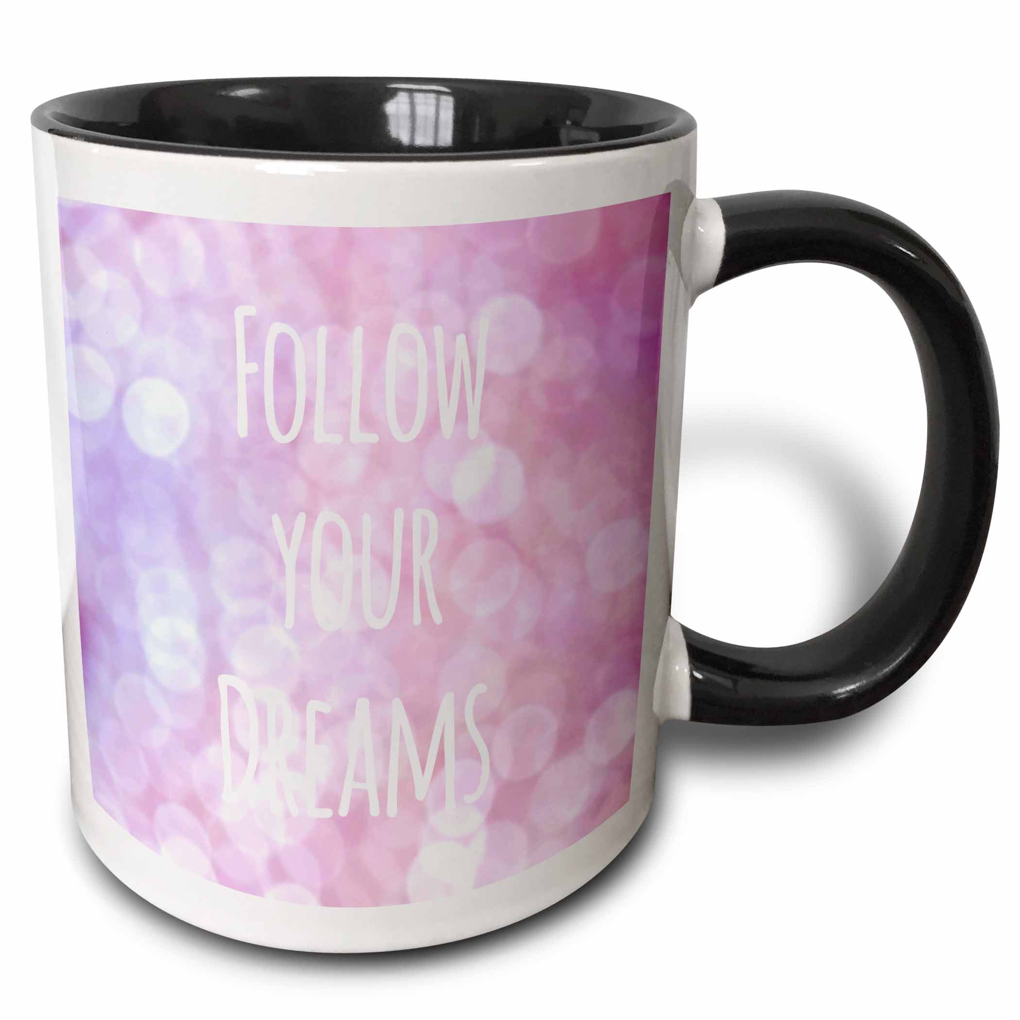 3drose, Follow Your Dreams - Pink Pretty Magical Bokeh - Girly Sparkle ...