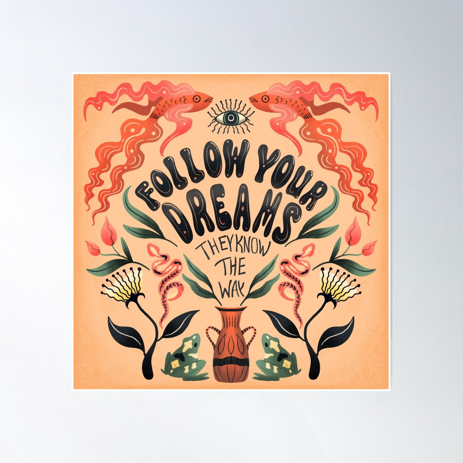 Follow Your Dreams - They Know The Way Poster Wall Art, Modern Wall ...