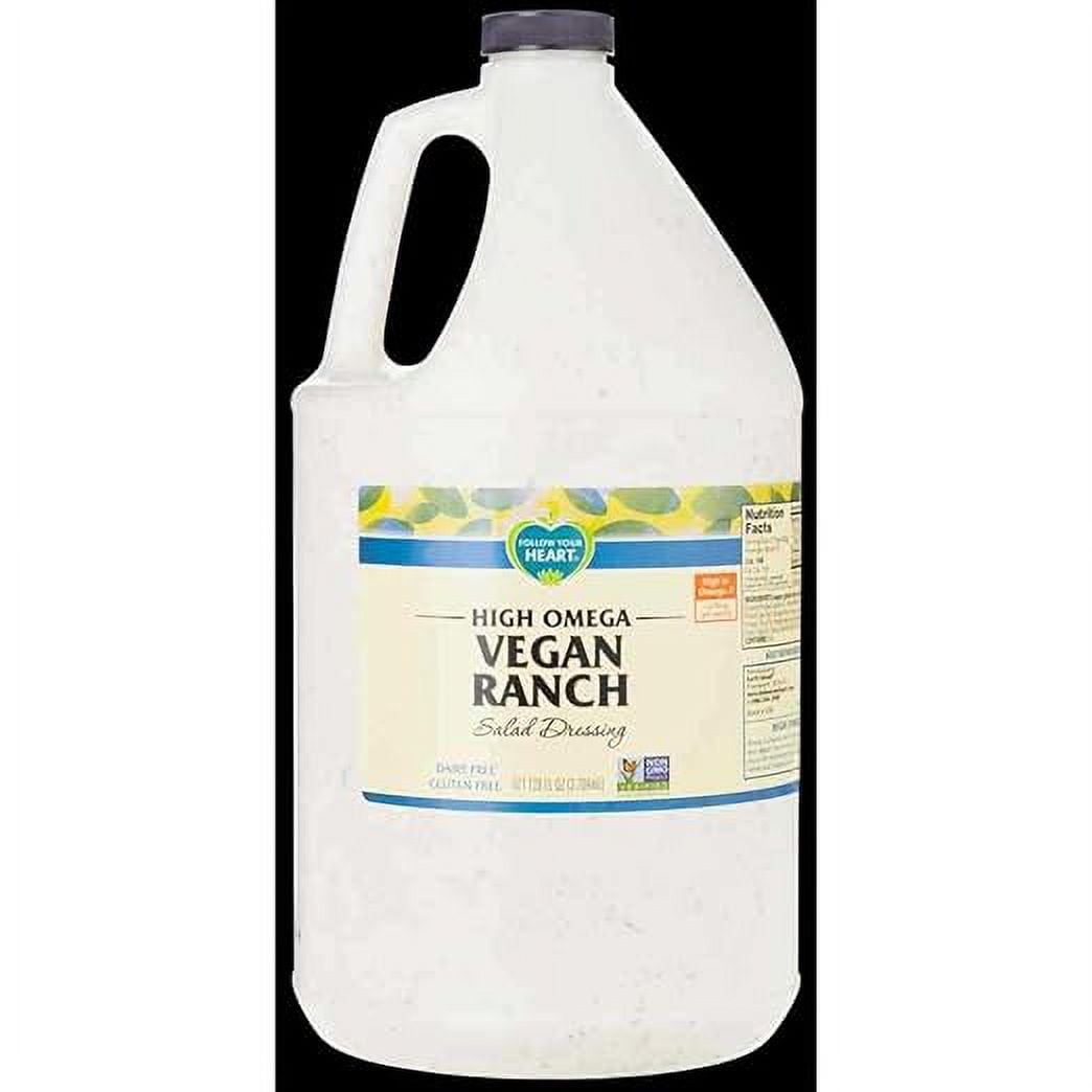 Follow Your Heart High Omega Vegan Ranch Salad Dressing, 1 Gallon - 4 ...