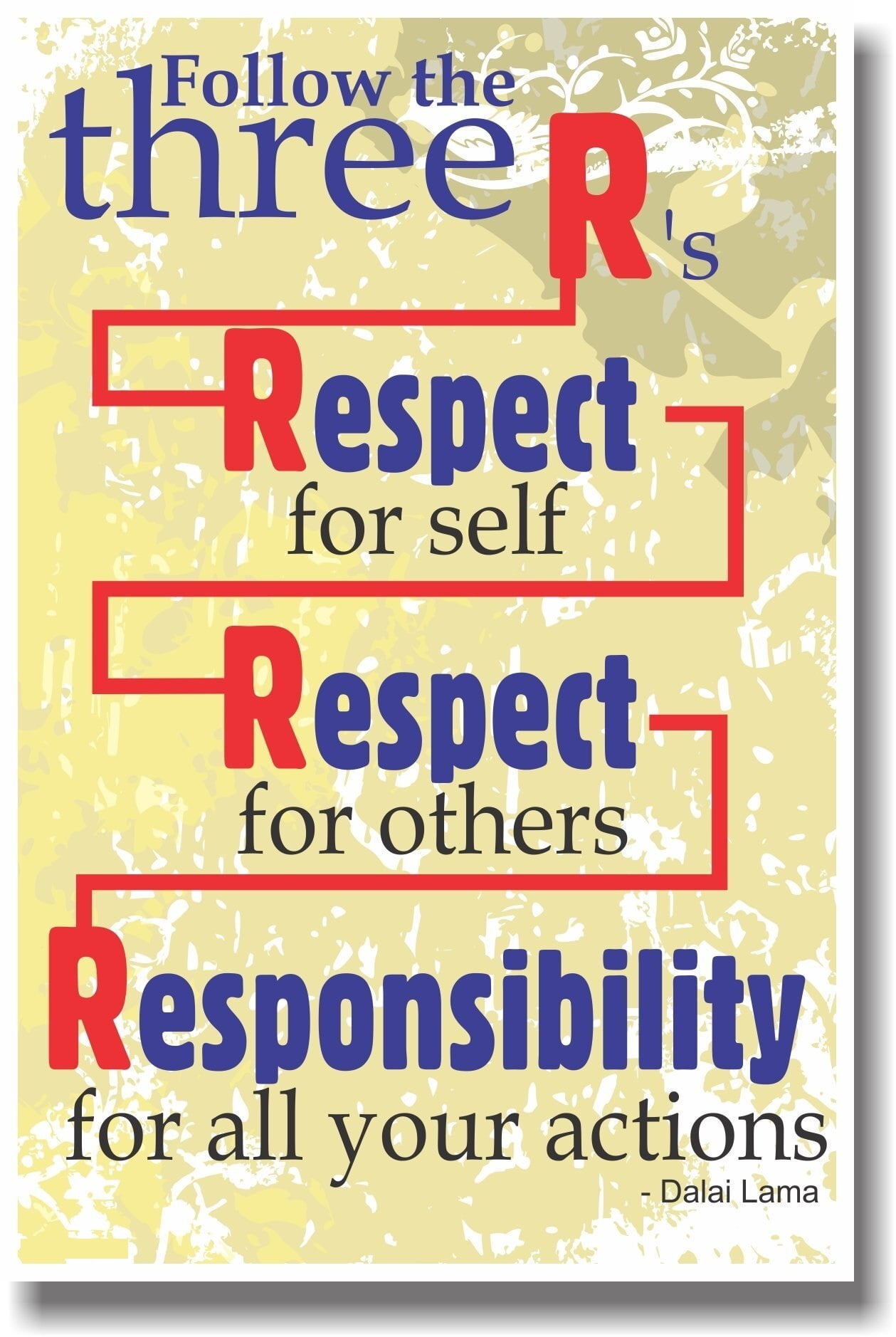 Follow the 3 R's - Respect for Self, Respect for Others, Responsibility ...