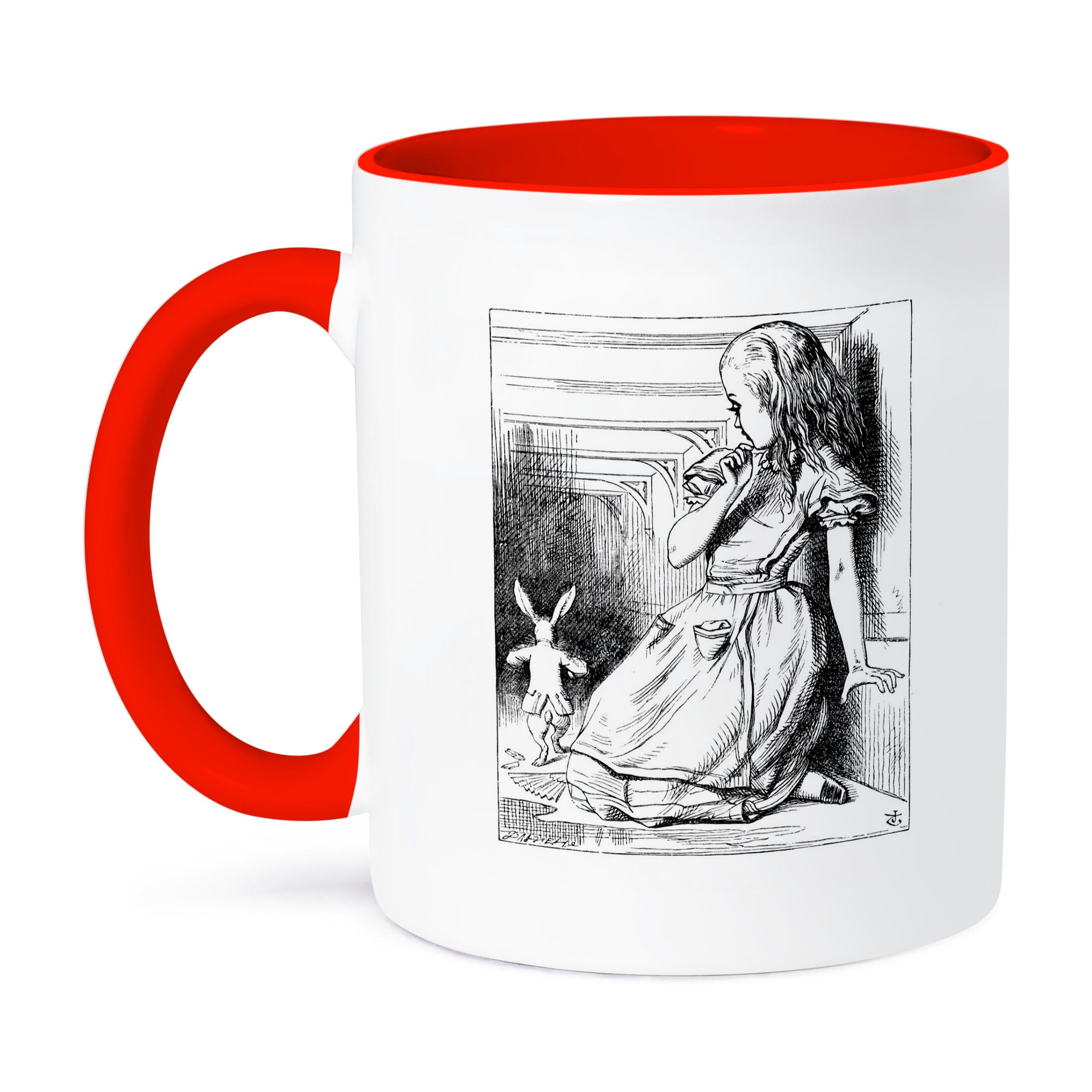 3dRose, Follow the white rabbit. Alice in Wonderland John Tenniel ...