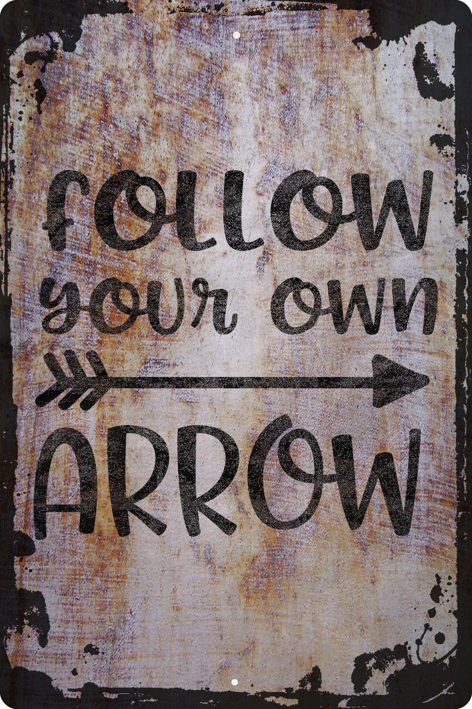 Follow your own arrow bow archery cute positivity Beige Wall Art Decor ...