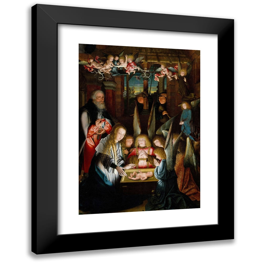 Follower Of Jan Joest Of Kalkar 14x18 Black Modern Framed Museum Art ...