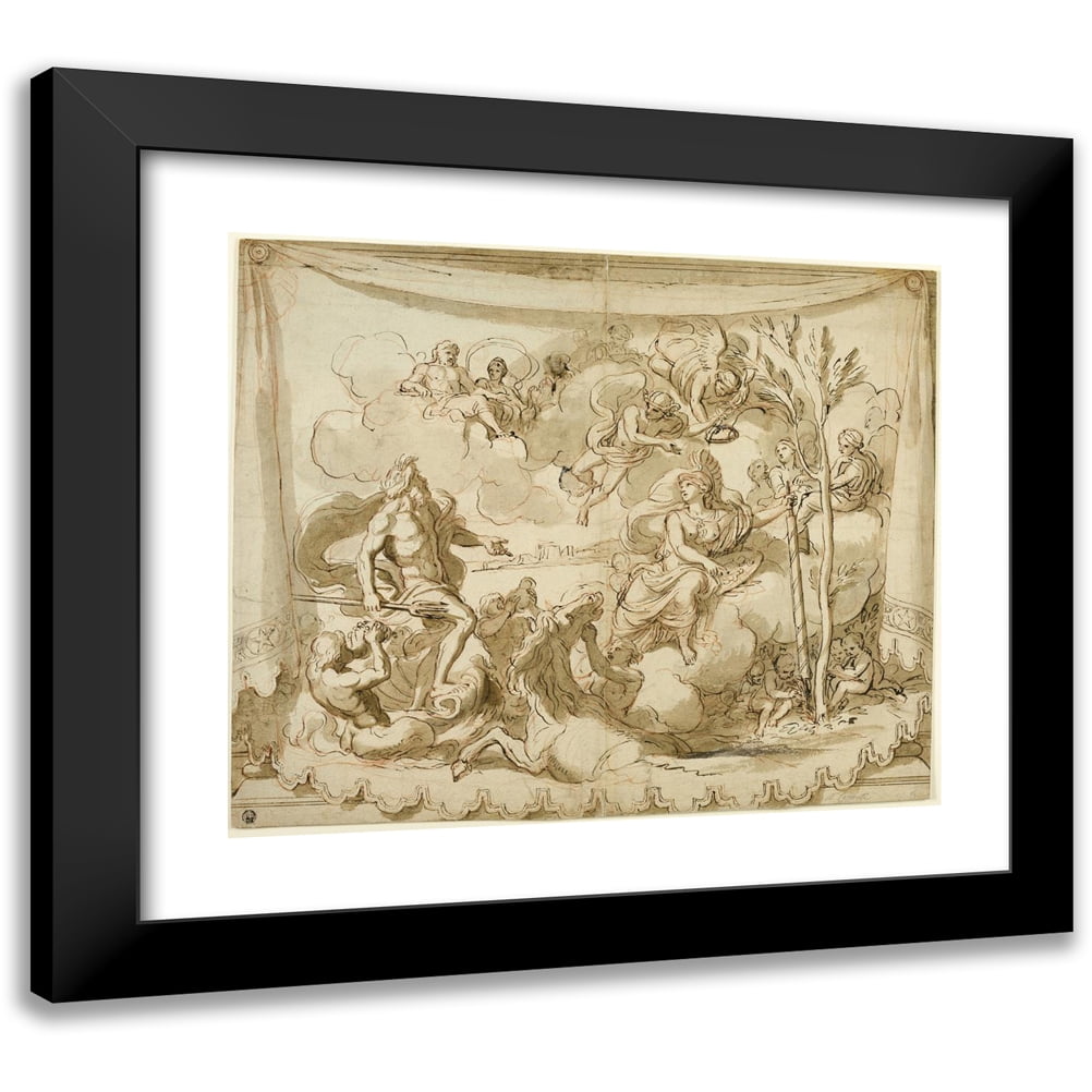Follower of Charles Le Brun 17x15 Black Modern Framed Museum Art Print ...