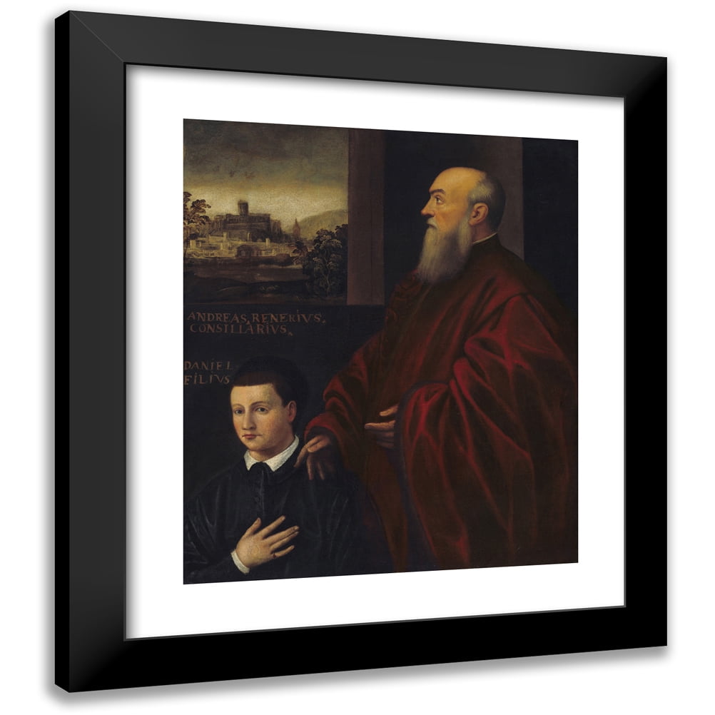 Follower of Jacopo Tintoretto 15x17 Black Modern Framed Museum Art ...