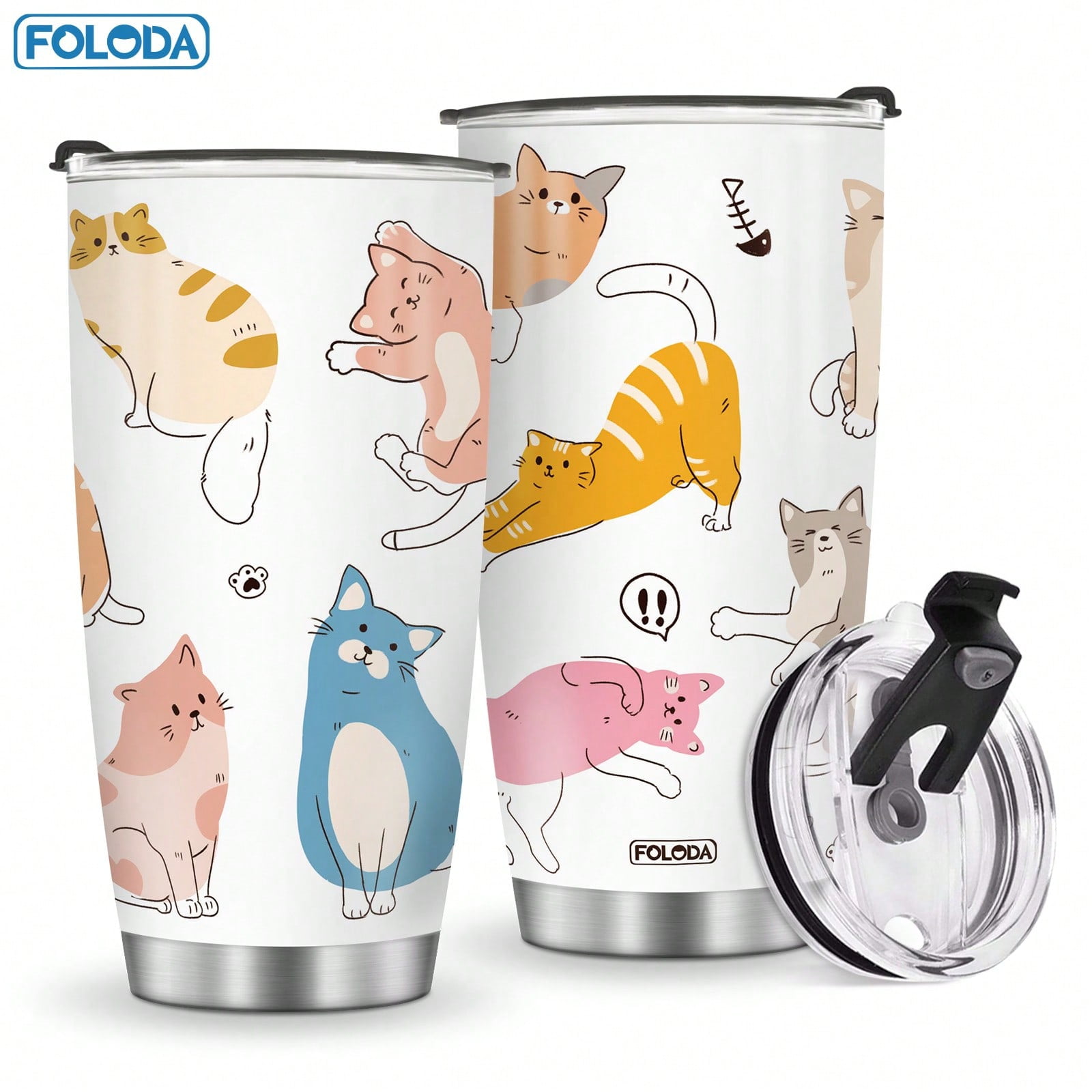 Foloda 1pc Gifts for Cat Lover Mug, Cat Coffee Mug Cup, Cat Gifts For ...
