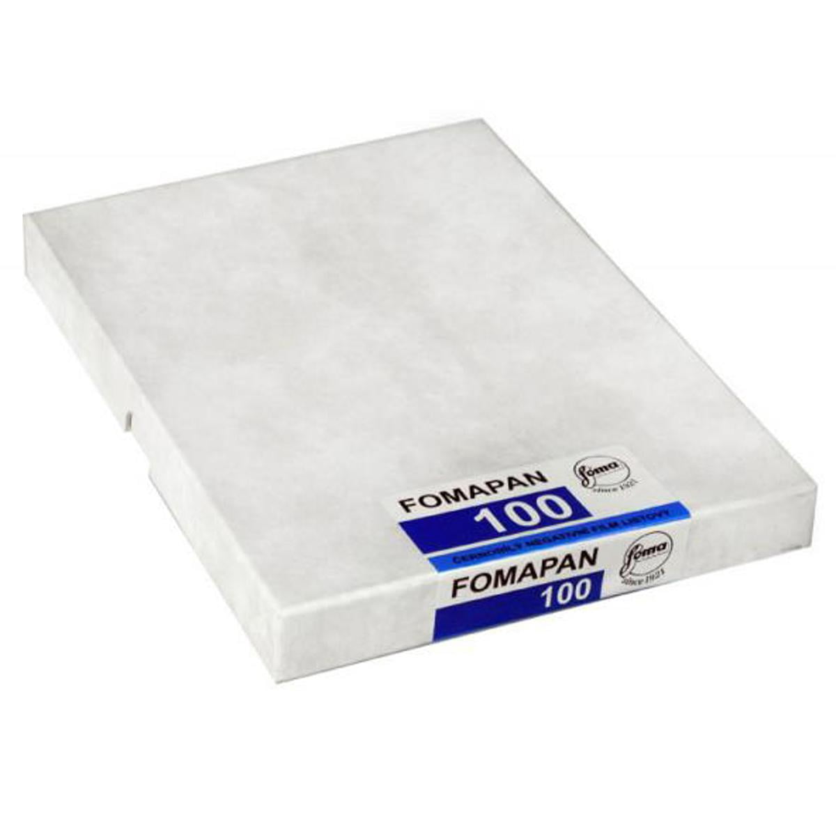 Foma FOMAPAN 100 Classic 5x7" Black and White Negative Film, 50 Sheets ...