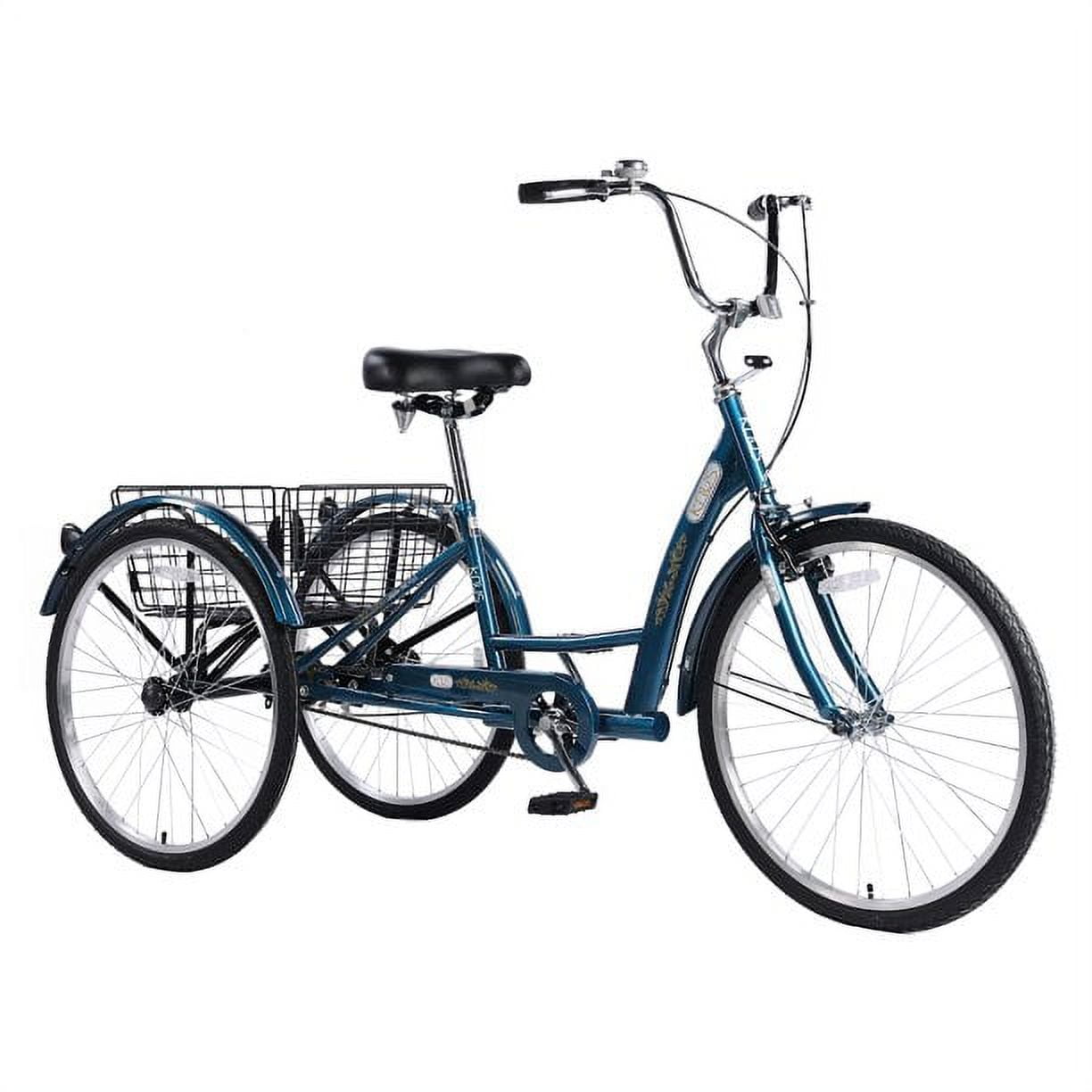 Fomas 26" European Tricycles Single Speed Cruiser Bike Womens Trike 3 ...