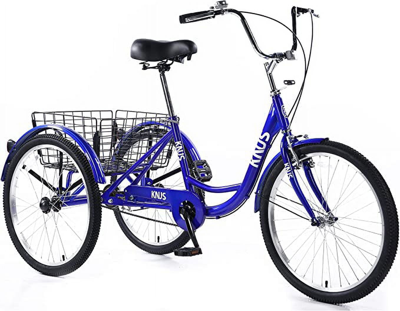 Fomas 7 Speed Tricycles 24 inch High Three Wheel Cruiser Bike 24 Wheels ...