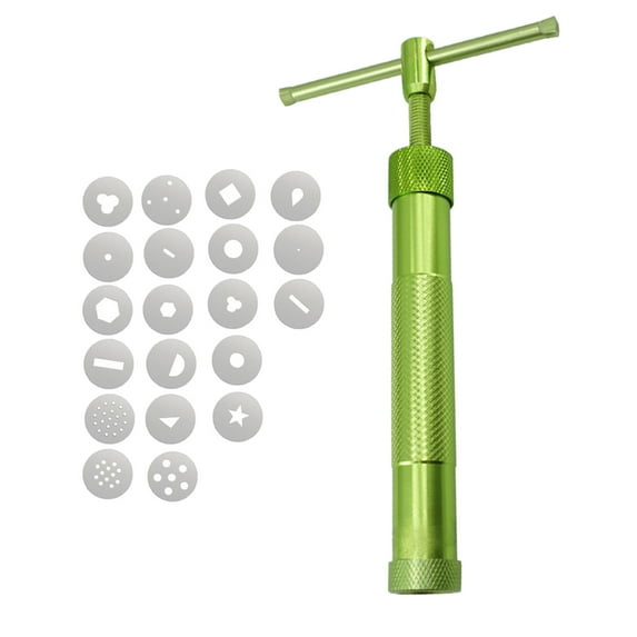 Fondant Cake Molds Clay Extruder with 20 Tips Rotary Molds Tool Baking ...