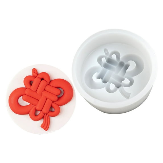 Fondant Chocolate Molds Chinese Knot Silicone Molds Mousses Cake ...