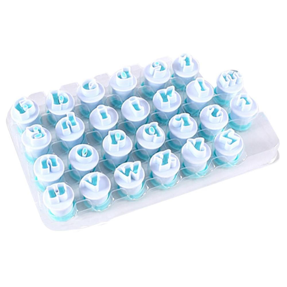 Fondant Letter Cutters | Alphabet Letter Numbers Cookie Stamp Impress ...