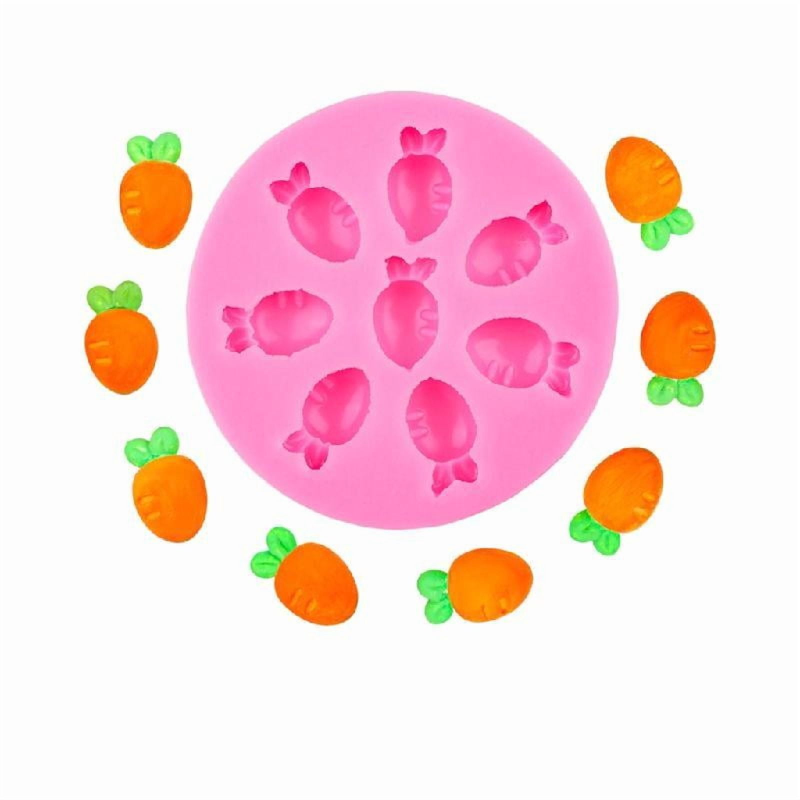 Fondant Molds Small Carrots Molds Chocolate Silicone Moulds Baking ...