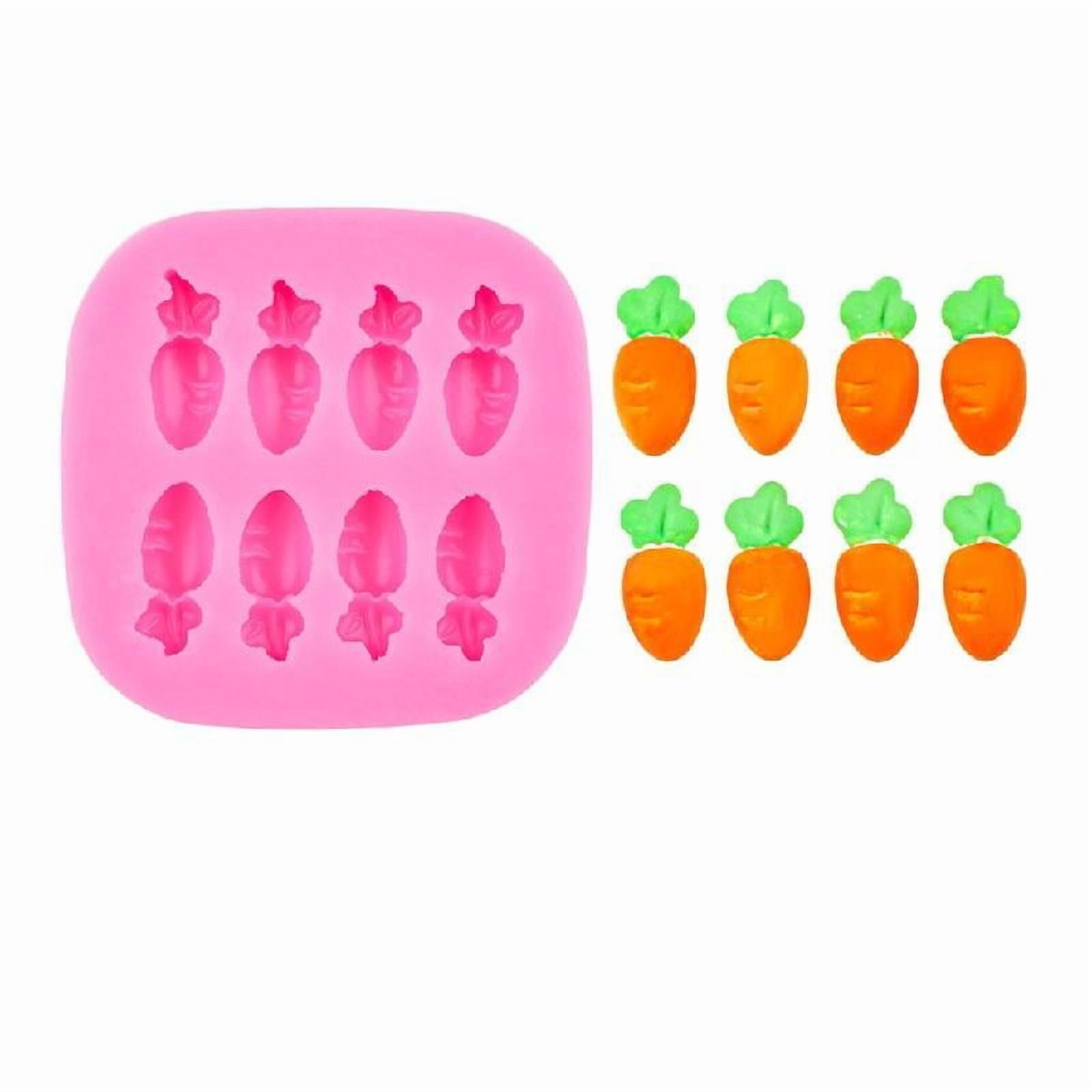 Fondant Molds Small Carrots Molds Chocolate Silicone Moulds Baking ...