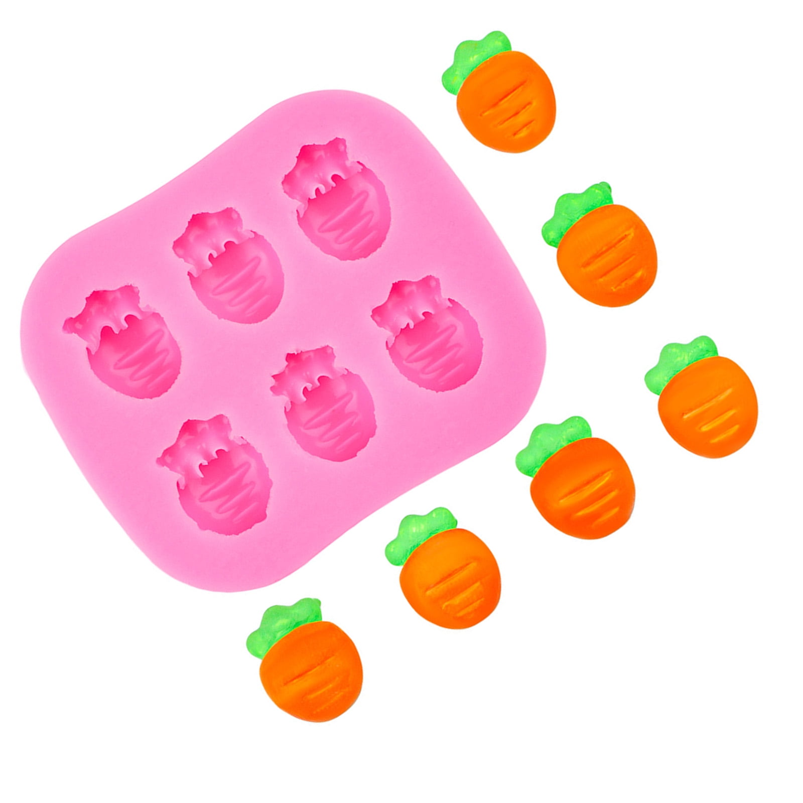 Fondant Molds Small Carrots Molds Chocolate Silicone Moulds Cake Molds ...