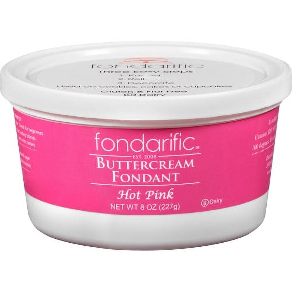 Fondarific Buttercream Fondant, Hot Pink, 8 Ounce - Walmart.com