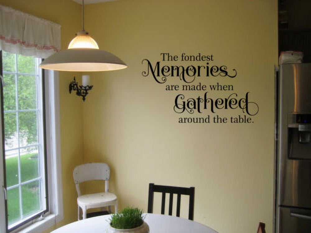 Fondest Memories Kitchen Dining Room Sticker Vinyl Wall Art Decor Decal ...