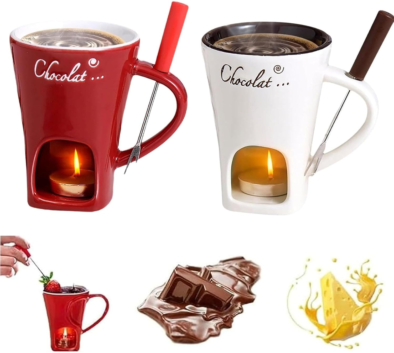 Fondue Cup-Fondue Cups Tealight, Chocolate Fondue Cup, Chocolate ...