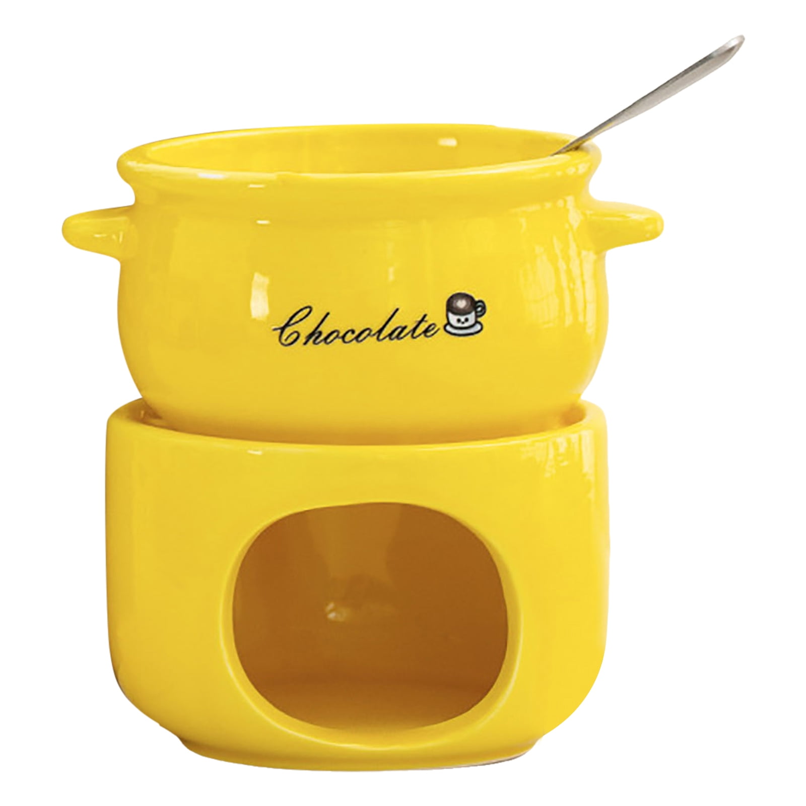 Fondue Cup Set,200ml Chocolate Melting Cup,1 Pack Ceramic Fondue Mug ...