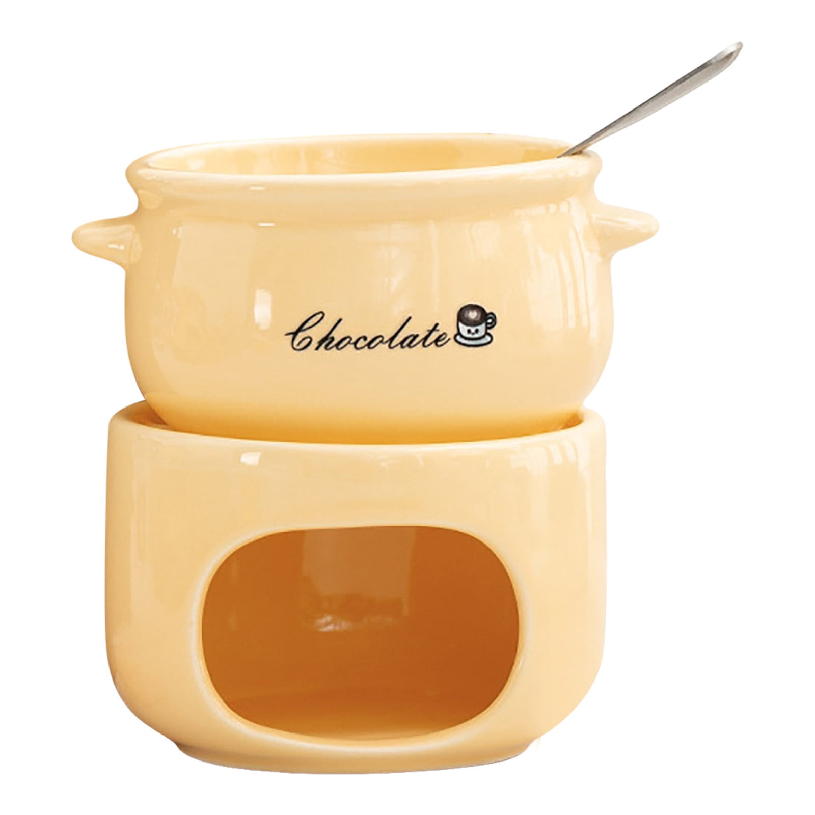 Fondue Cup Set,200ml Chocolate Melting Cup,1 Pack Ceramic Fondue Mug ...