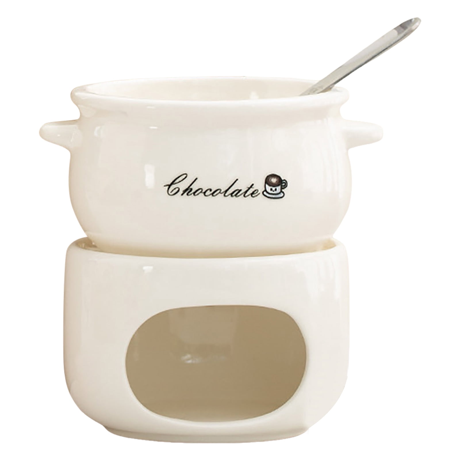 Fondue Cup Set,200ml Chocolate Melting Cup,1 Pack Ceramic Fondue Mug ...