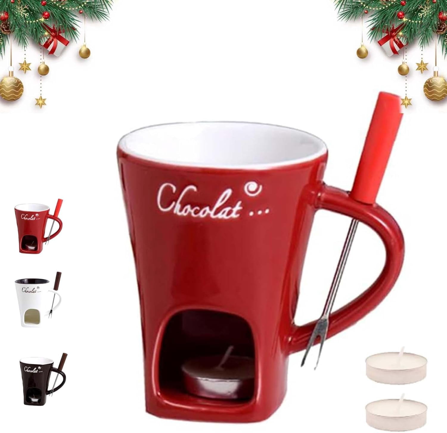 Fondue Cups Tealight, Chocolate Fondue Mugs Set, action chocolate ...