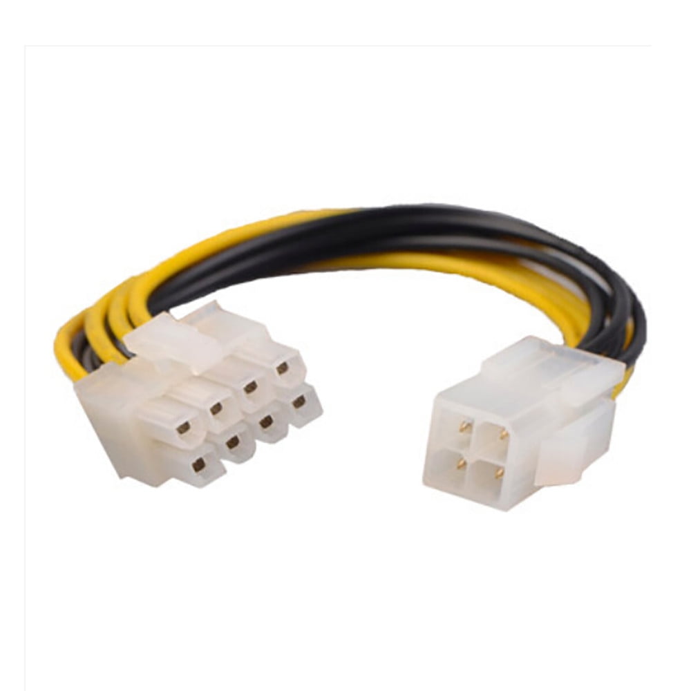 Fongbon Female to Power CPU 4 Male Supply ATX Pin 8 Adapter Cord Power ...