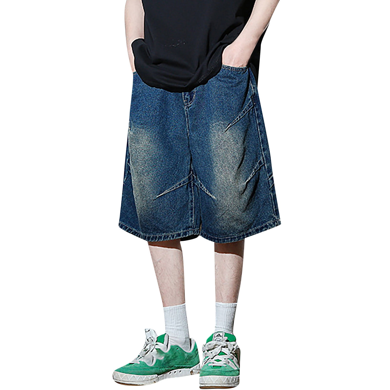 Fonma Jean Shorts Streetwear Jorts Y2K Jorts Baggy Jorts Y2k Oversized ...